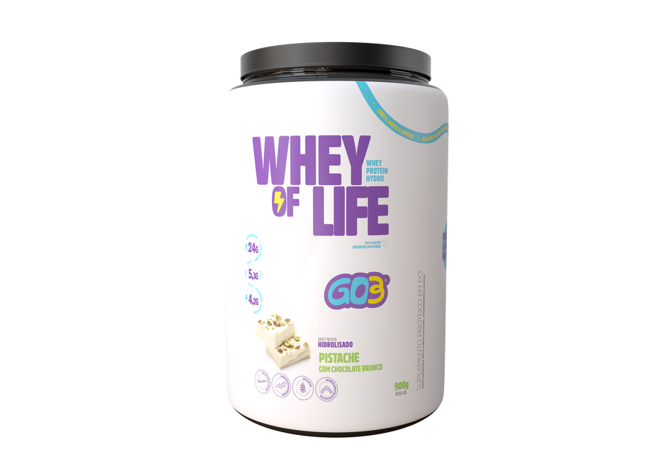 WHEY PROTEIN HIDROLISADO GO3 - 900 g